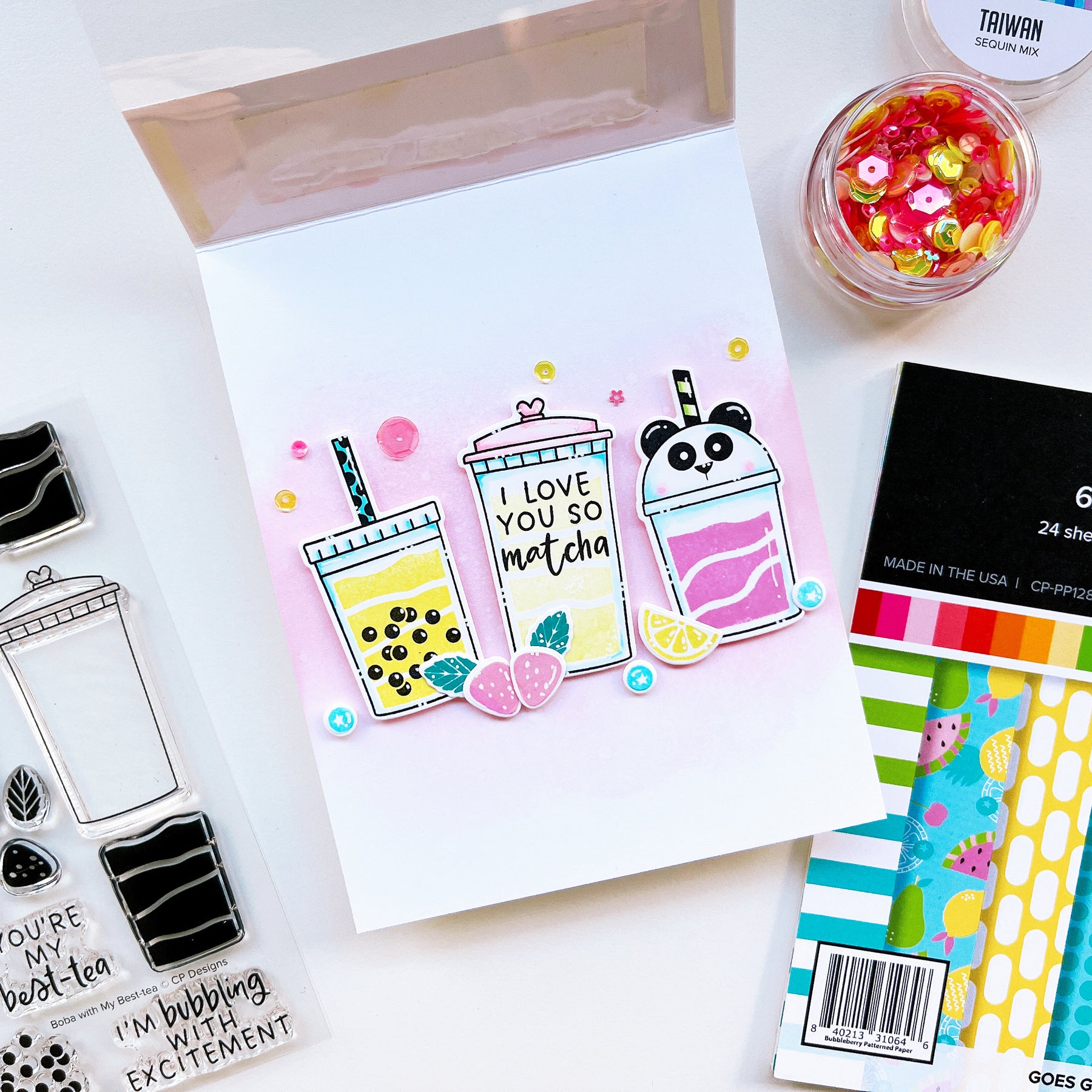 Boba with My Best-tea Stamp Set – Catherine Pooler Designs