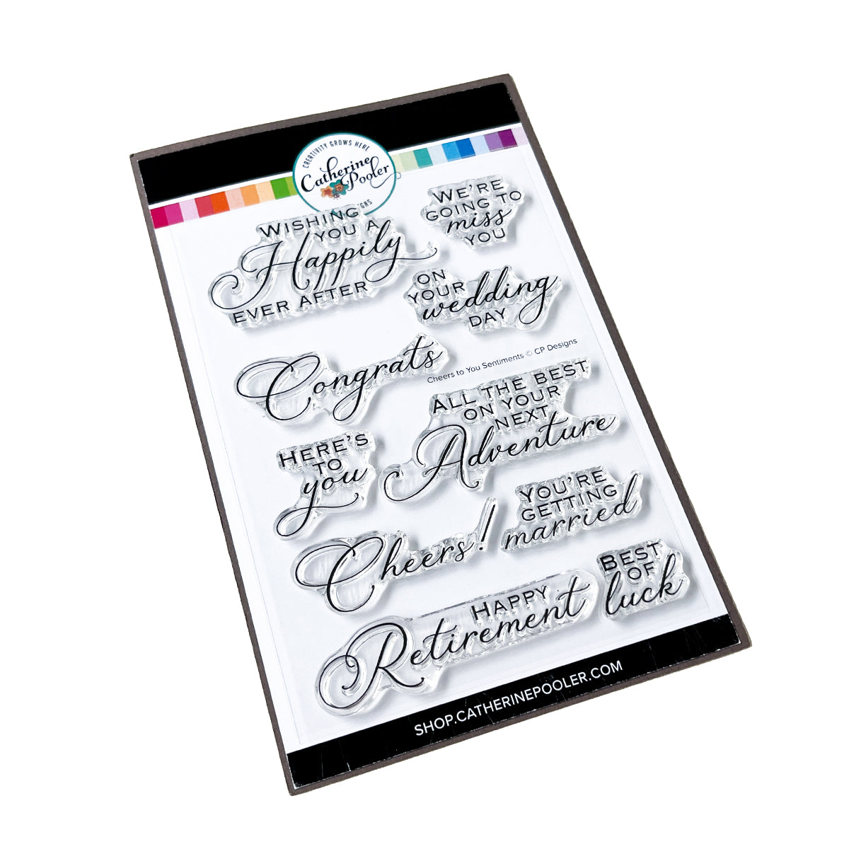 Cheers to You Sentiments Stamp Set – Catherine Pooler Designs