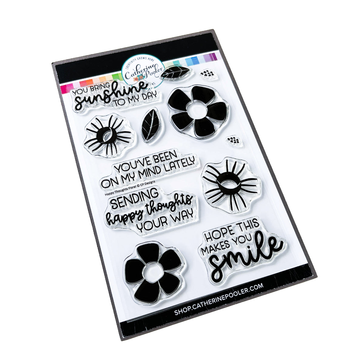 Happy Thoughts Floral Stamp Set – Catherine Pooler Designs