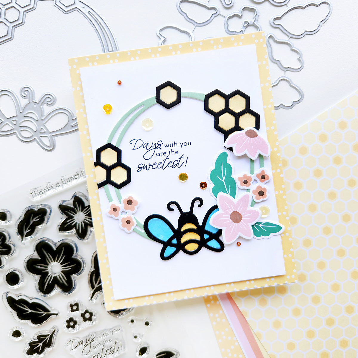 Hey There Honey Patterned Paper – Catherine Pooler Designs