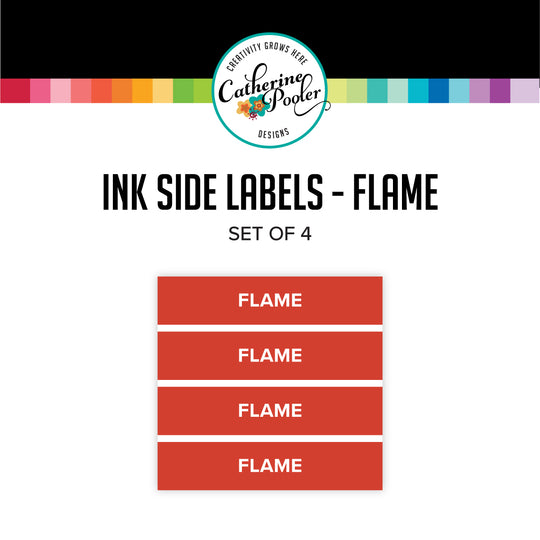 Flame Ink Pad Side Labels – Catherine Pooler Designs