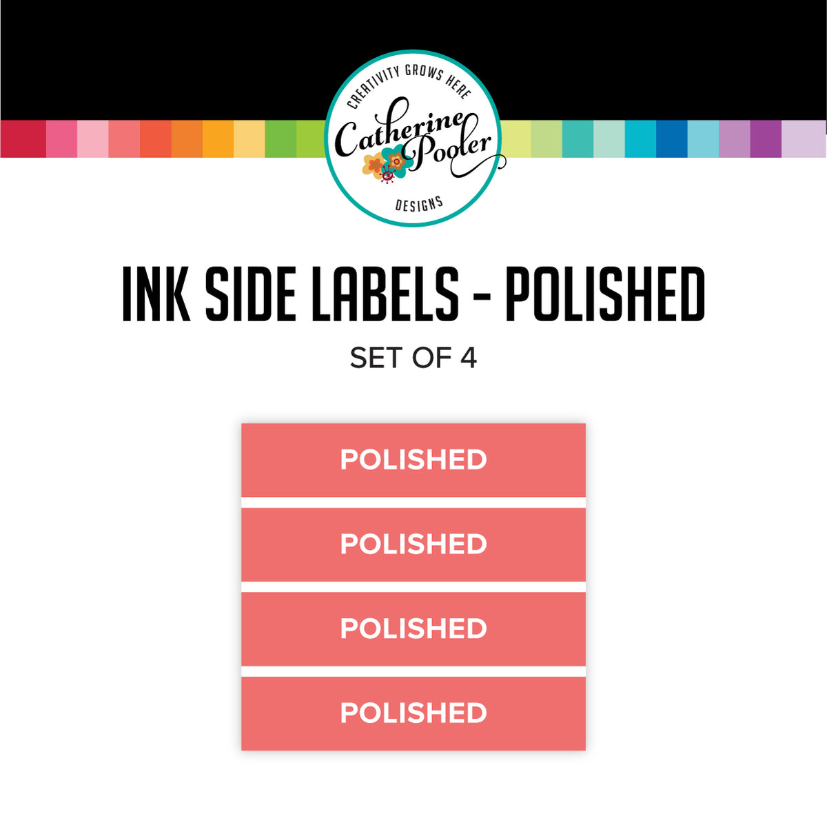Polished Ink Pad Side Labels – Catherine Pooler Designs