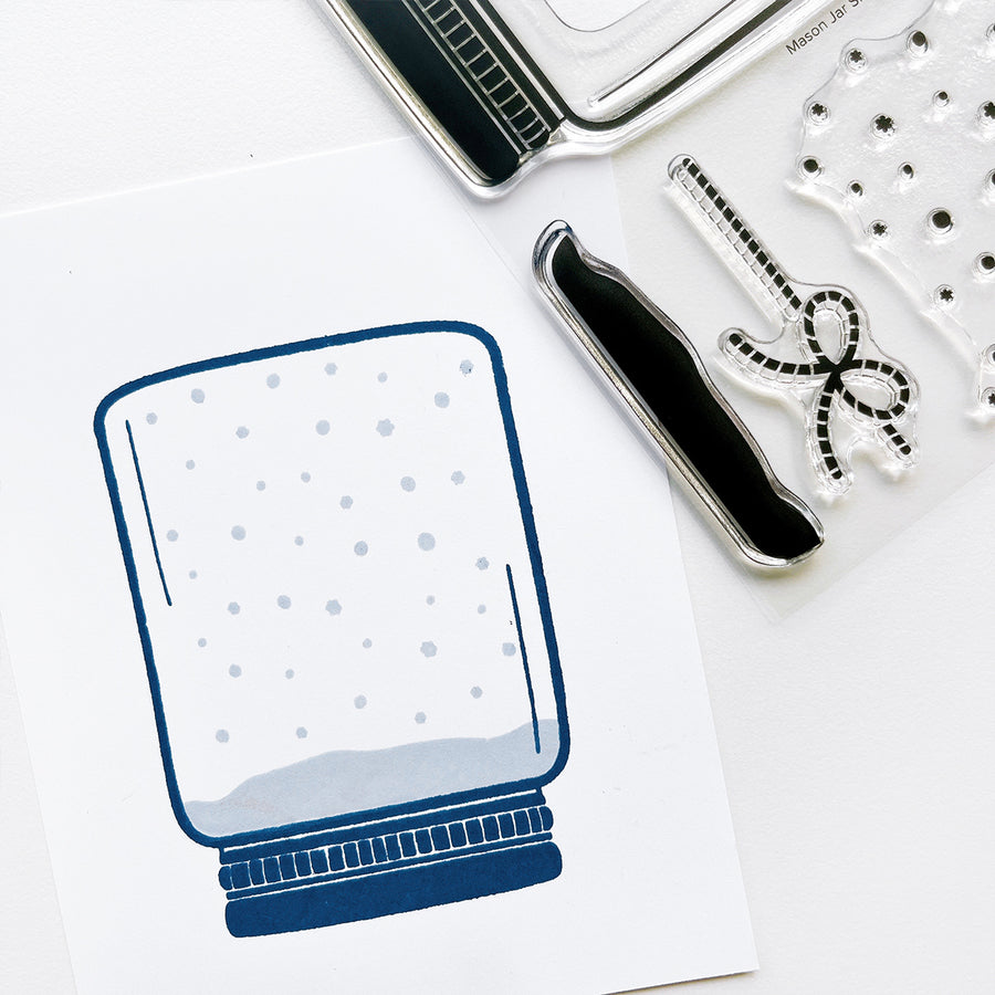 Mason Jar Snow Globe Stamp Set – Catherine Pooler Designs