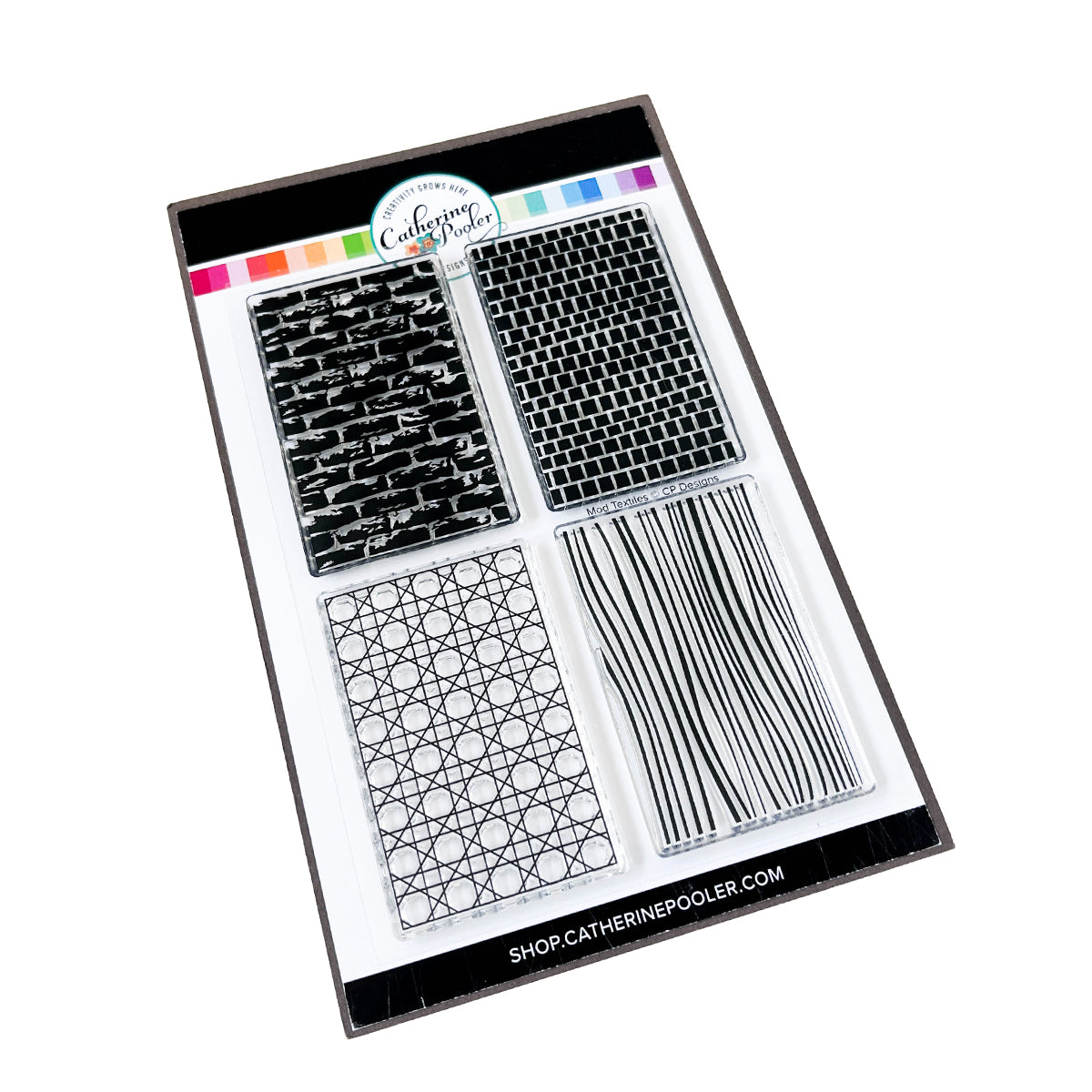 Mod Textiles Stamp Set – Catherine Pooler Designs