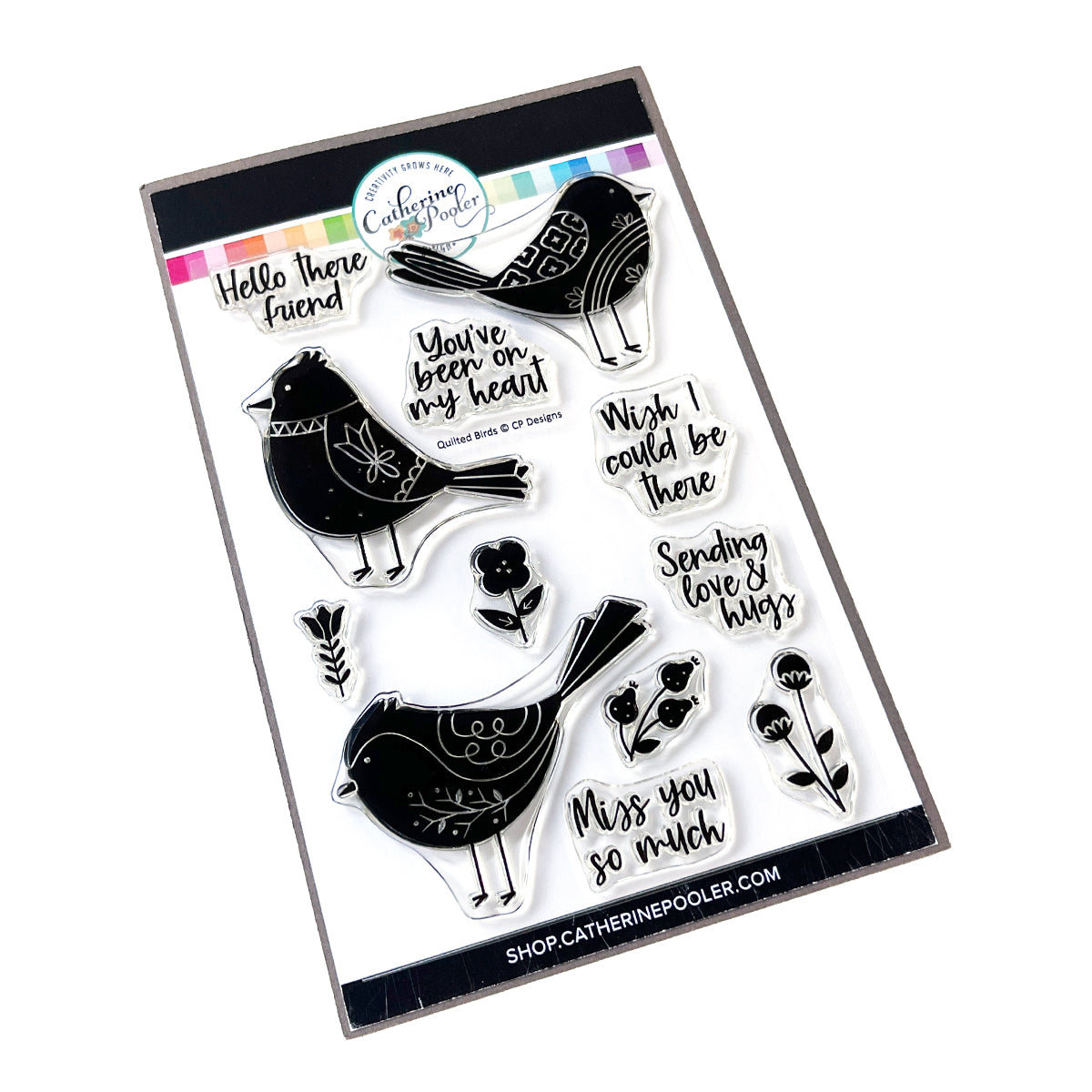 Quilted Birds Stamp Set – Catherine Pooler Designs