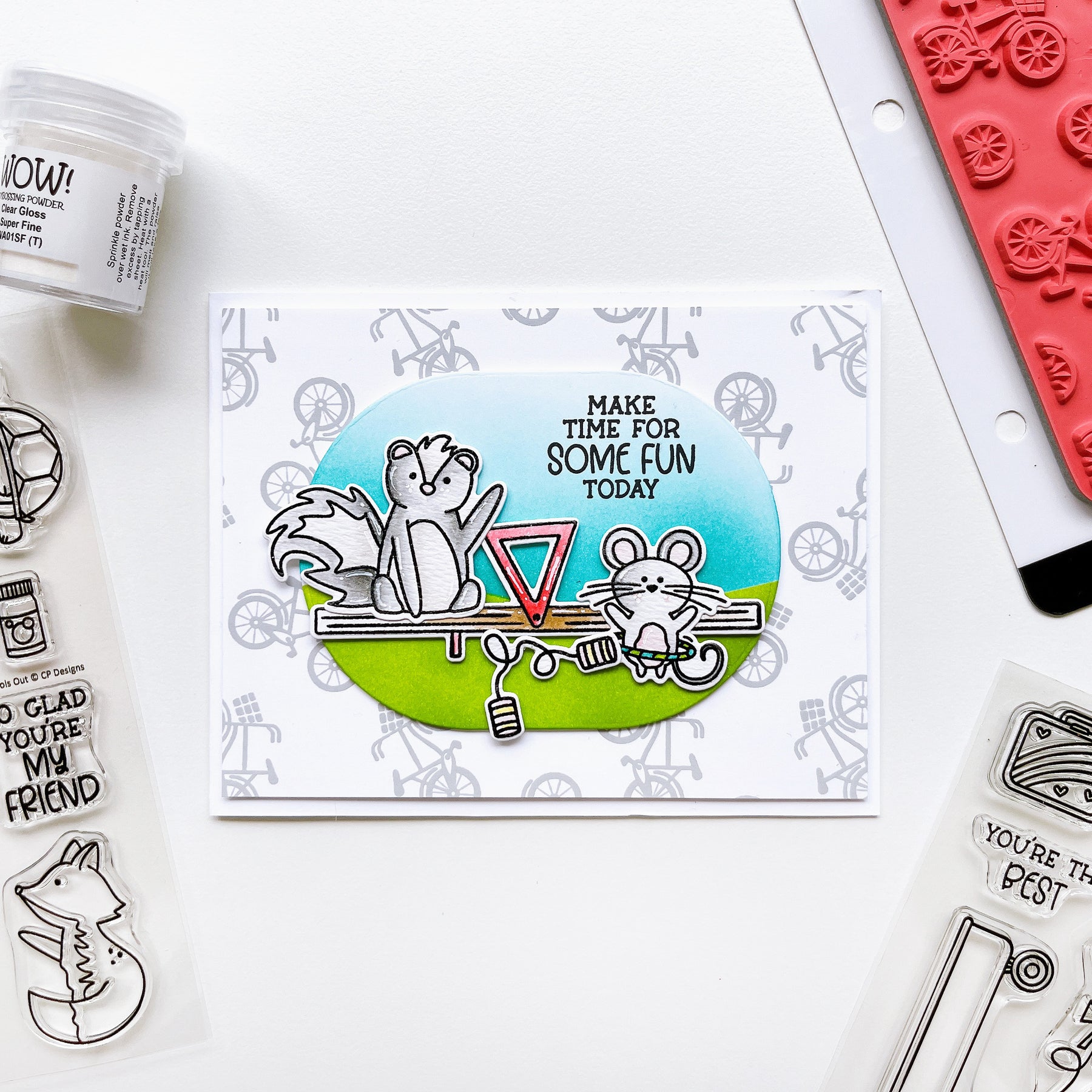 Plaid Background Stamp by Catherine Pooler Designs