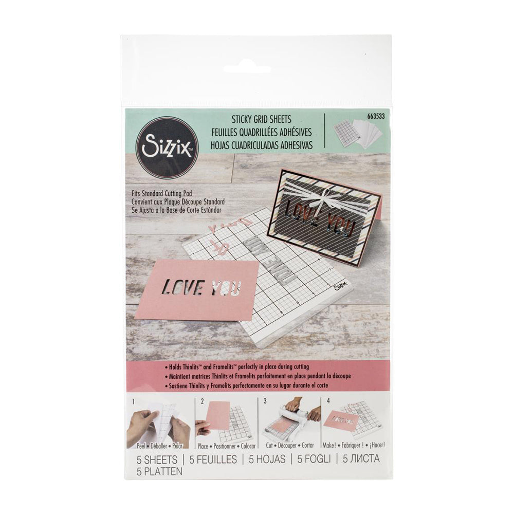 Sticky Grid Sheets for Cutting Pads by Sizzix – Catherine Pooler Designs