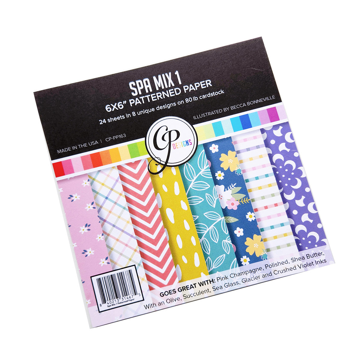 Spa Mix 1 Patterned Paper – Catherine Pooler Designs
