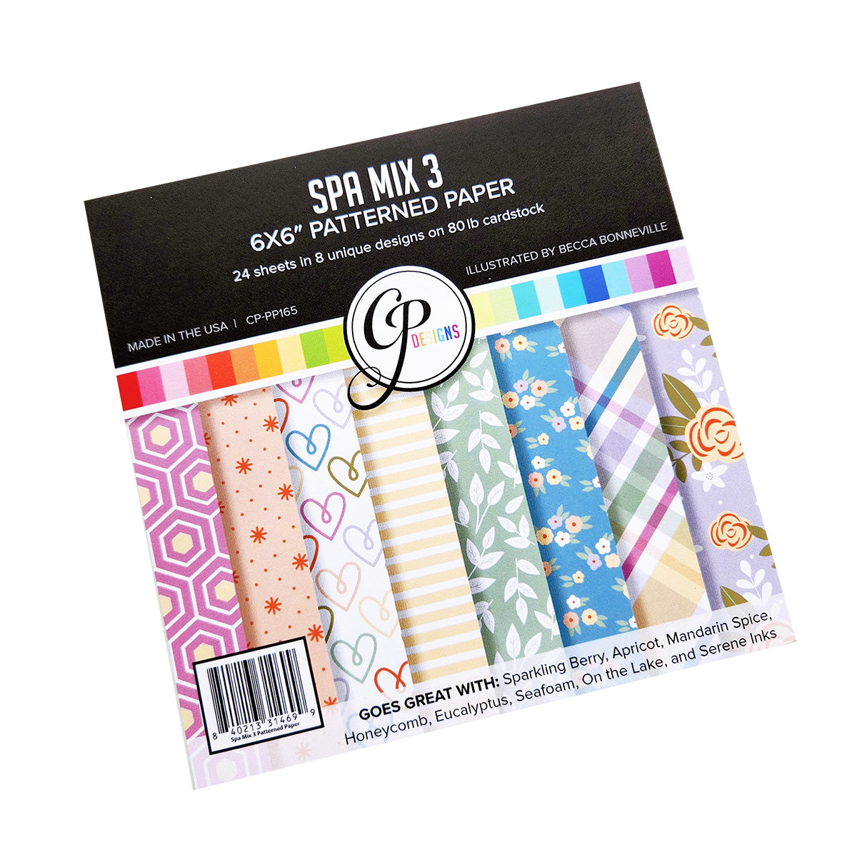 Spa Mix 3 Patterned Paper – Catherine Pooler Designs