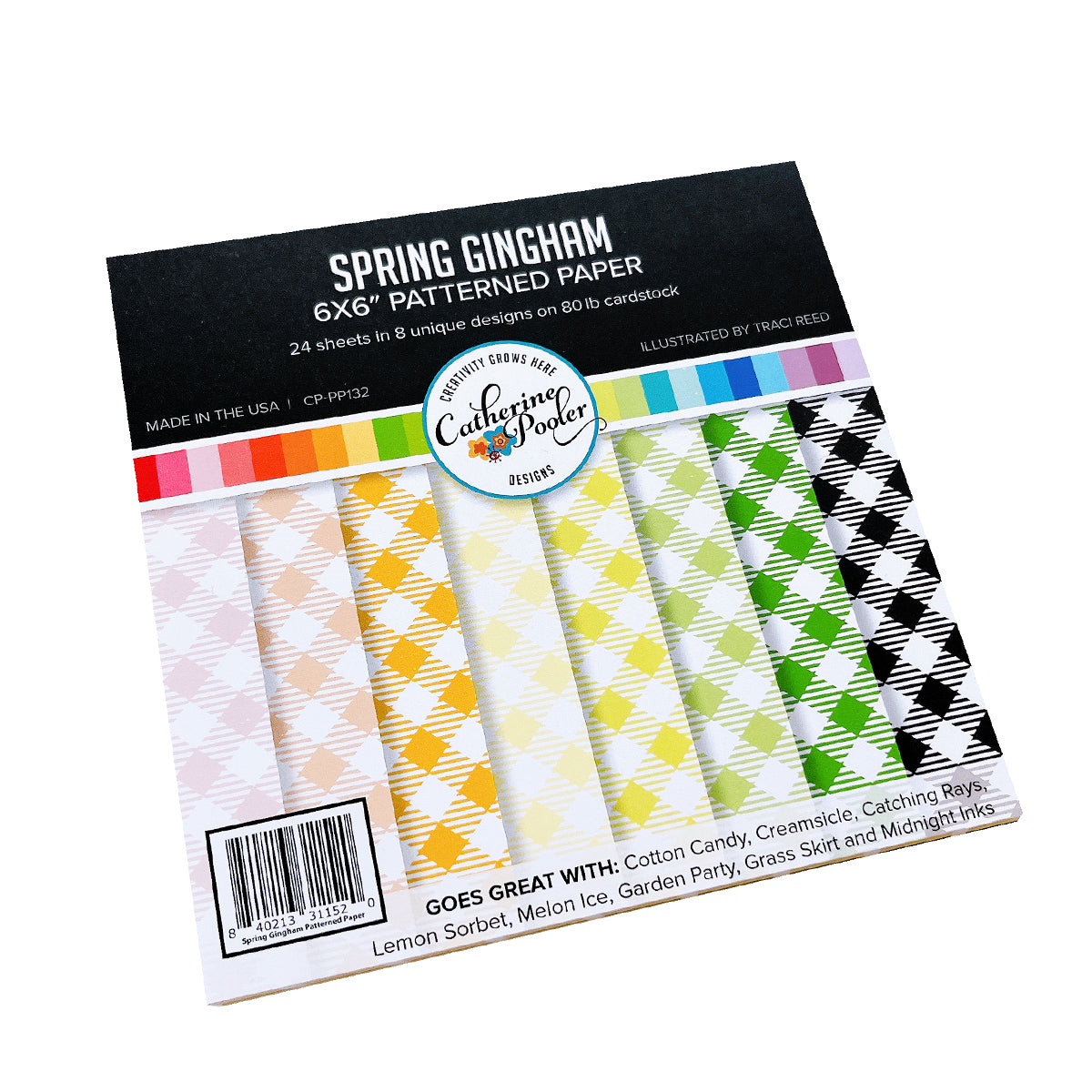 Spring Gingham Patterned Paper – Catherine Pooler Designs