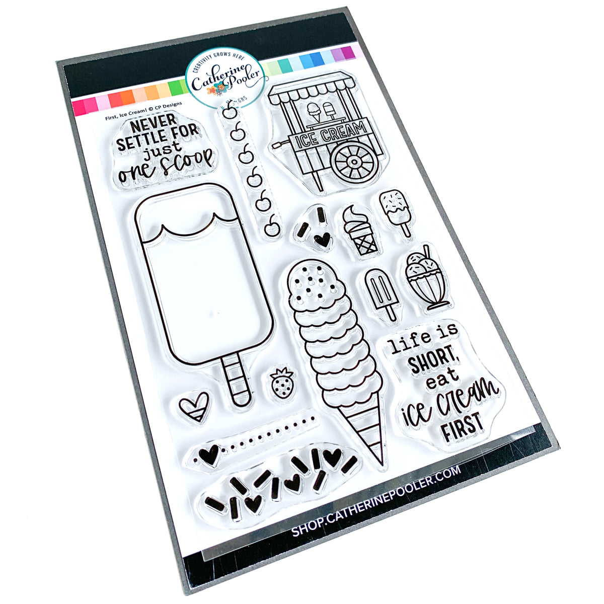 First, Ice Cream Stamp Set – Catherine Pooler Designs