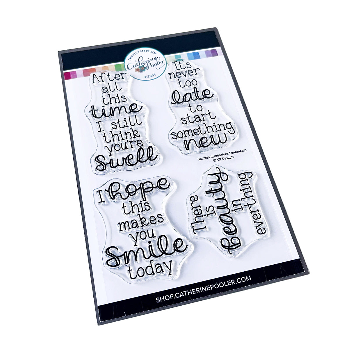 Stacked Inspirations Sentiments Stamp Set – Catherine Pooler Designs