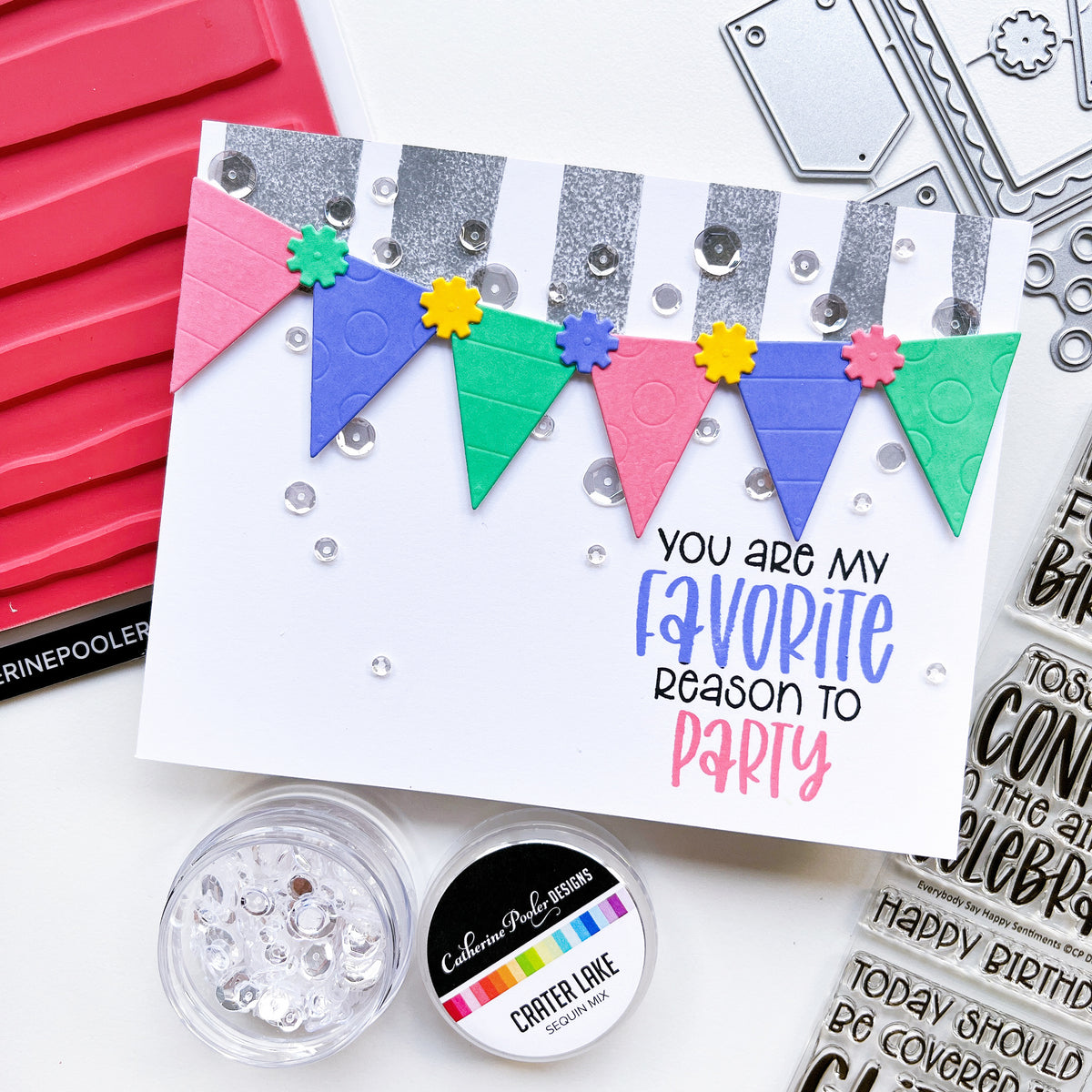 Everybody Say Happy Sentiments Stamp Set – Catherine Pooler Designs